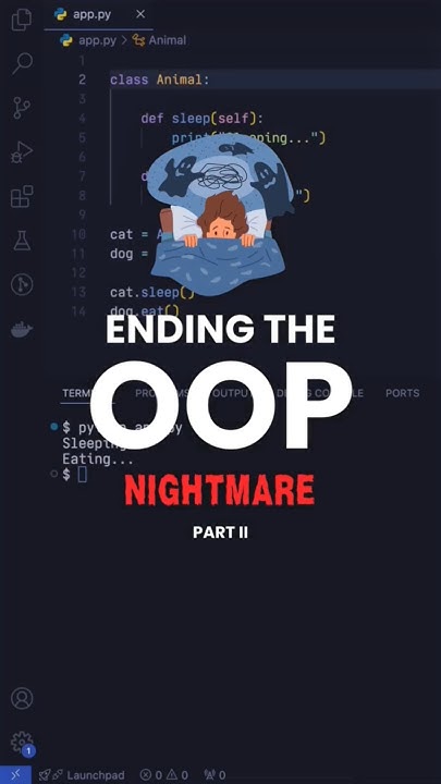 Part:2 Ending the Oop Nightmare! #webdevelopment #programming #python #html #css #javascript # ...