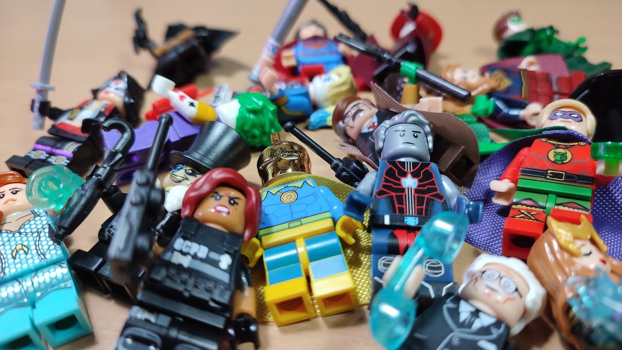 RANDOM LEGO MINIFIGURES BOOTLEG HEROES DC COMICS - YouTube
