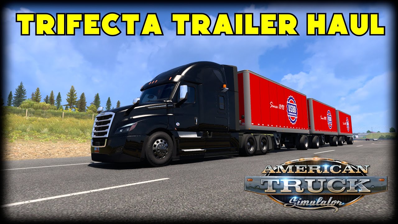 Triple Trailer Haul - American Truck Simulator Gameplay - YouTube