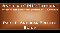 Angular CRUD tutorial - YouTube