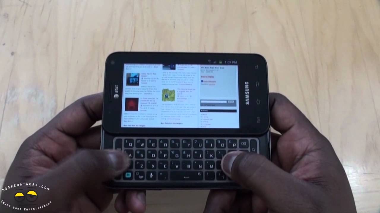 Samsung Captivate Glide Review - YouTube