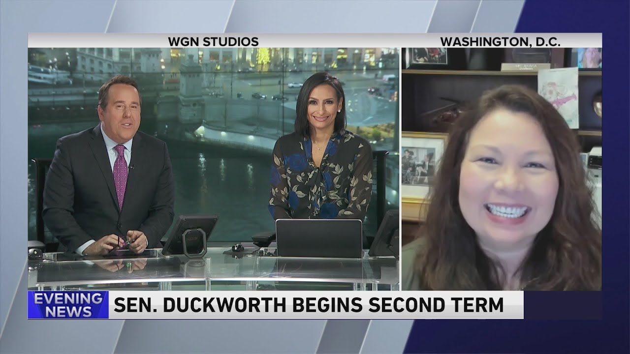 Senator Tammy Duckworth is sworn in for a second term in the U.S ...