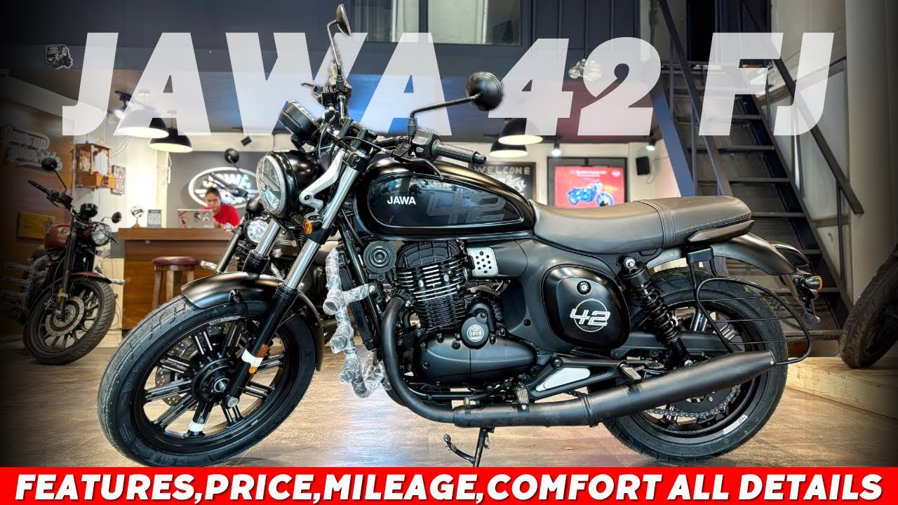 All New Jawa 42 FJ Deep Black Full Review 🔥 | Exhaust Sound !!👌 ...