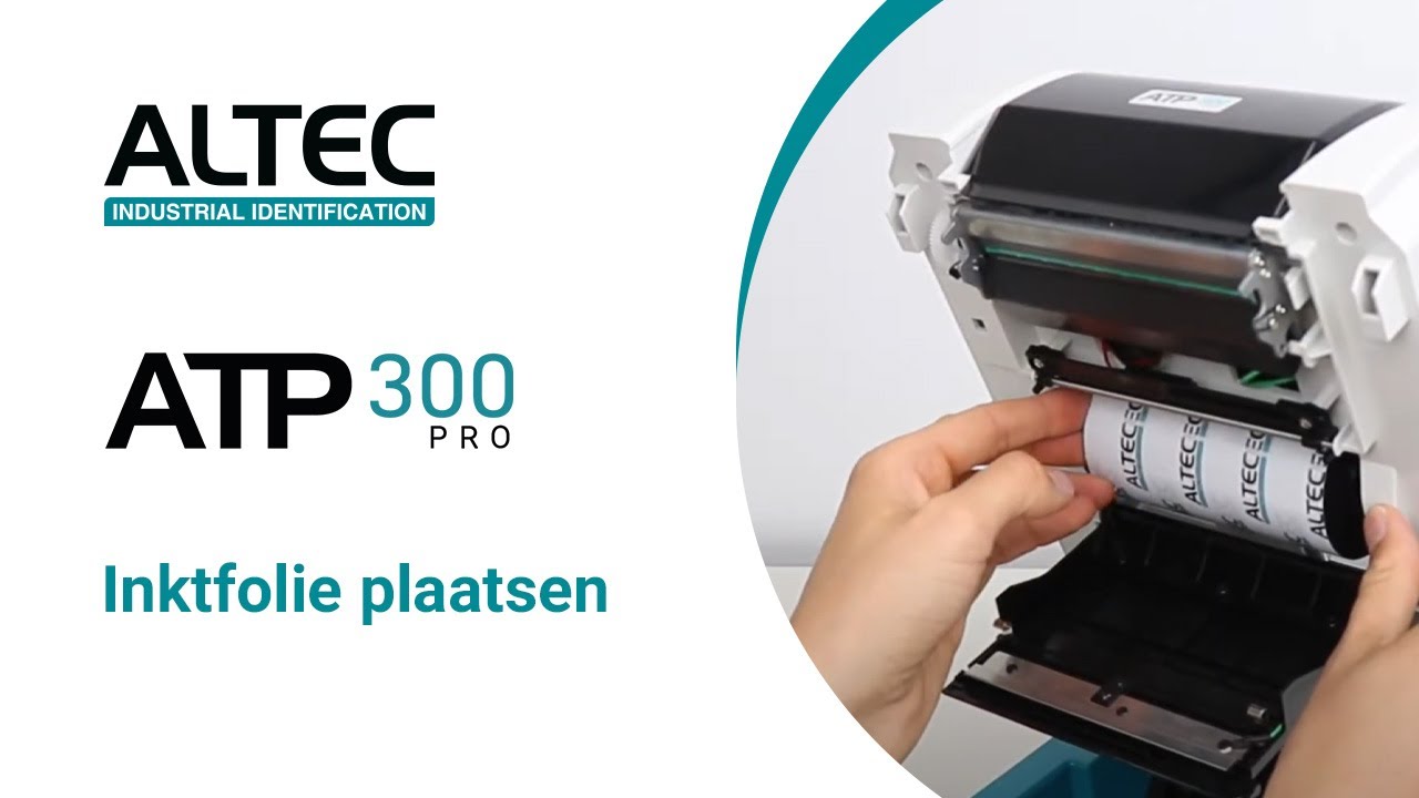 ATP-300 Pro labelprinter | Inktfolie plaatsen | ALTEC industrial ...