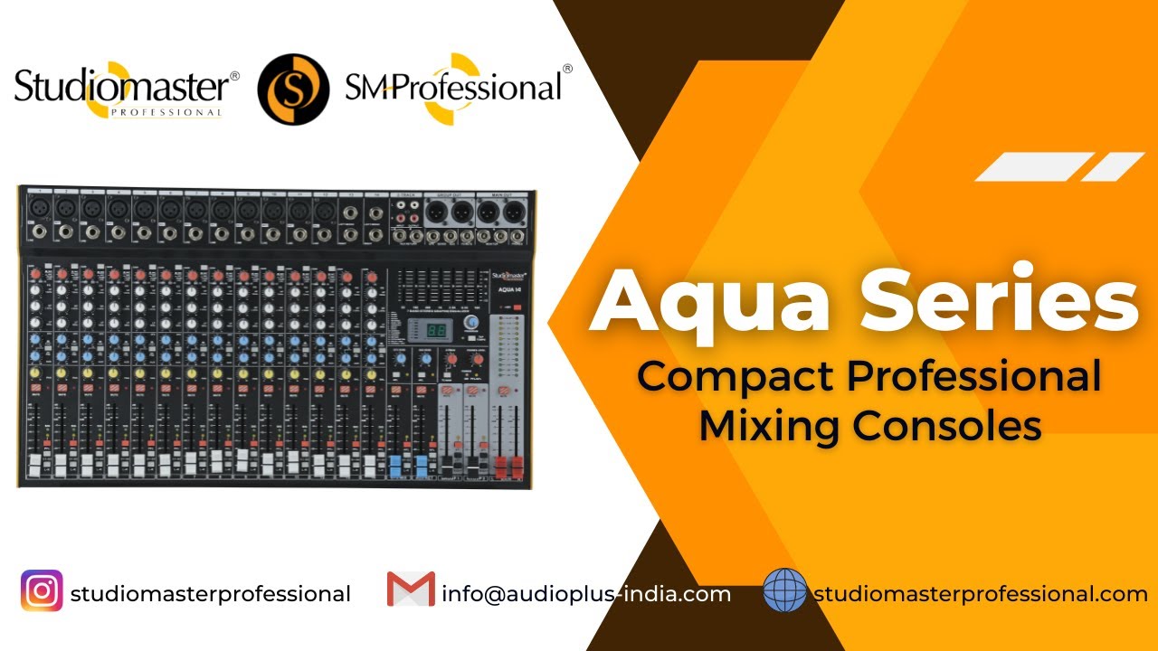 Aqua Series Professional Mixers by Studiomaster Professional. - YouTube