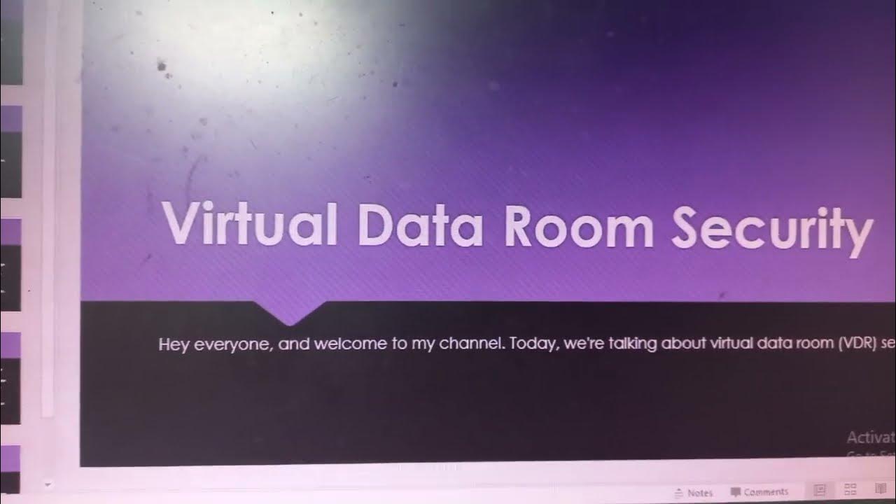 Virtual Data Room Security - YouTube