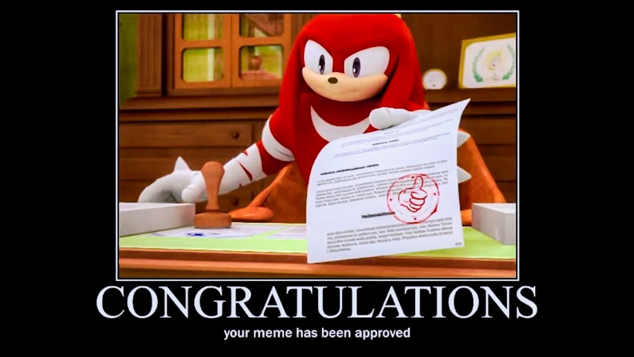 KNUCKLES rates Sonic characters【KNUCKLES approved meme】 - YouTube