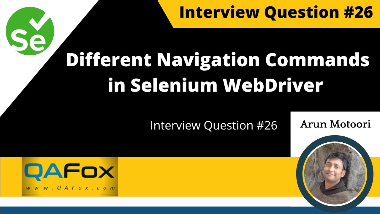 What Are The Different Navigation Commands In Selenium Webdriver 1622