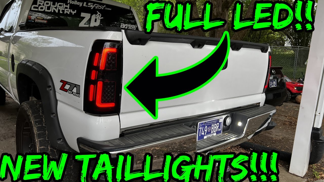 Installing American Modified LED Taillights on my 03 Silverado!!! - YouTube