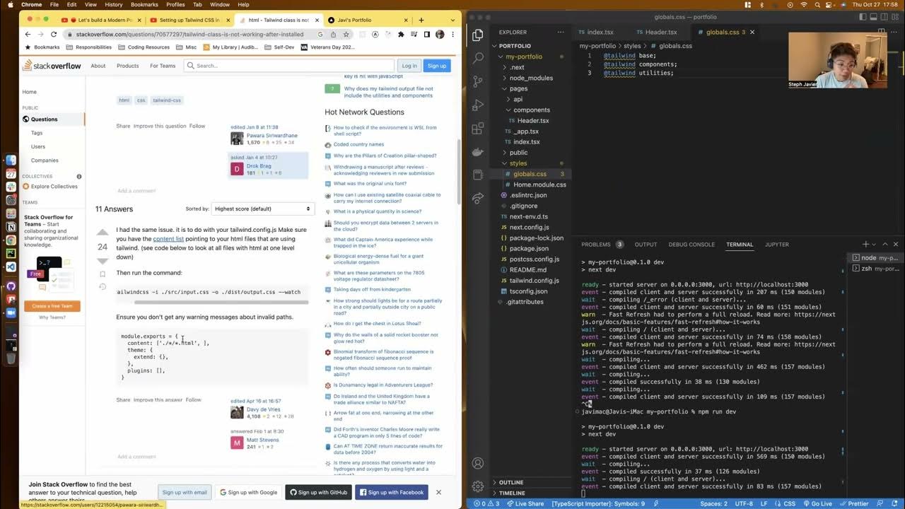 Tailwindcss Properties Not Working Check Stylescss Youtube