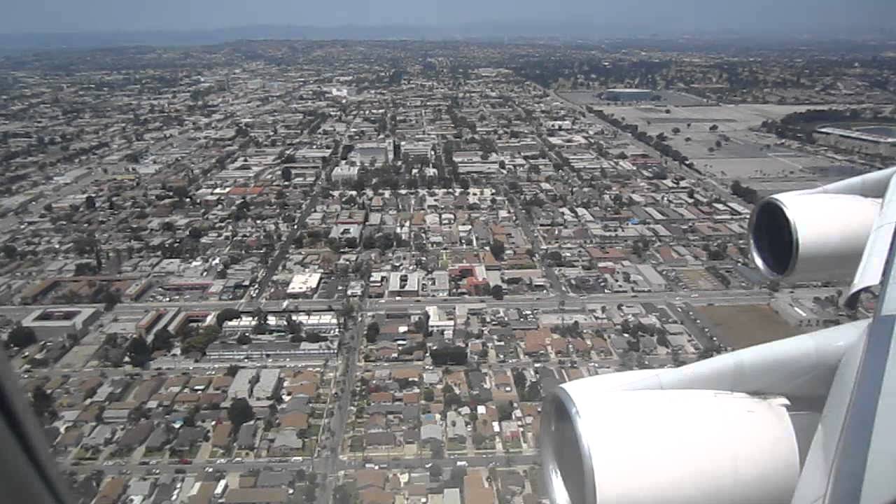 LANDING AT LOS ANGELES (LAX) HD 1080P - YouTube
