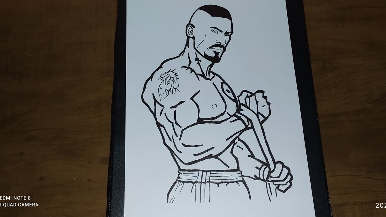 DESENHO DO LUTANDO BOYKA(Sketch by)#KAYQUEDESENHOS - YouTube