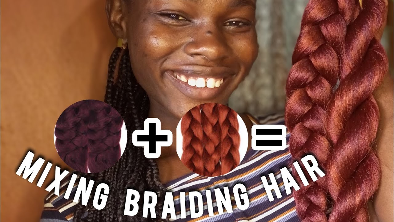 DIY Customized Ombre Box Braids |Color 99J and 350 |Box Braids With ...