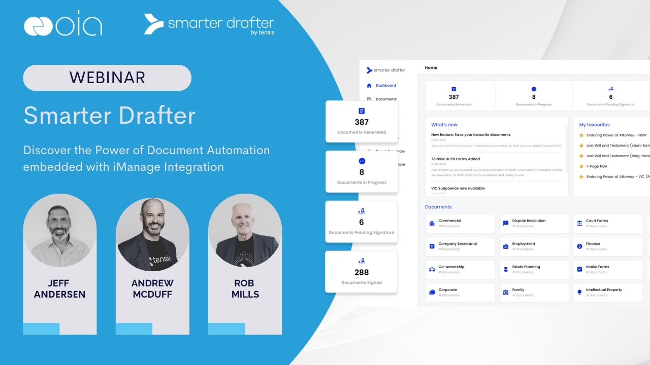 Streamlining Legal Workflows: Smarter Drafter & iManage in Action ...
