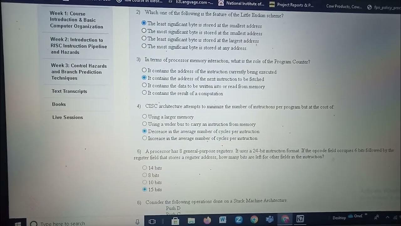 Multi-core computer architecture.. Assignment -1-solution swayam August-2023 - YouTube