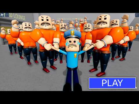 POLICE BARRY NEEDS HELP!? PRISONERS ATACK!? OBBY ROBLOX #roblox #obby