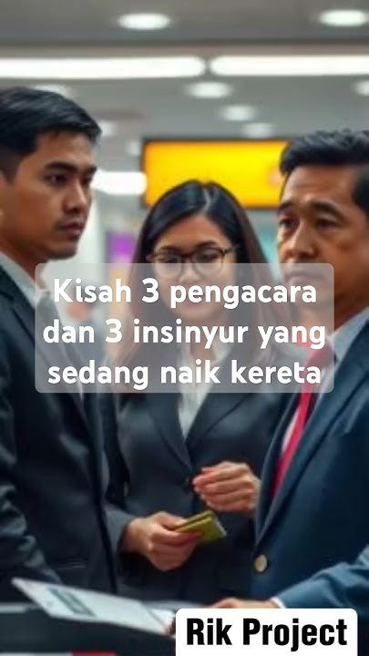 Kisah 3 pengacara dan 3 insinyur yang sedang naik kereta #ceritalucu #ngakak #kocak - YouTube
