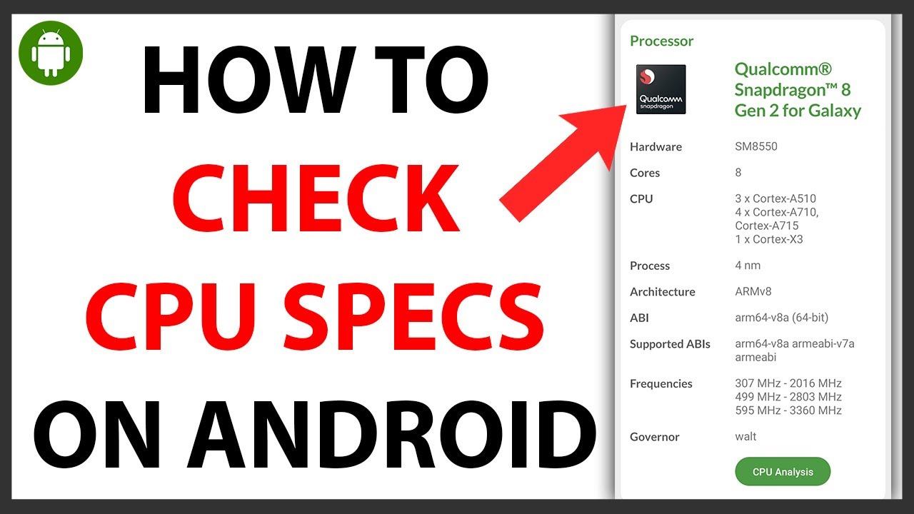 How to Check CPU Specs on Android [QUICK GUIDE] - YouTube