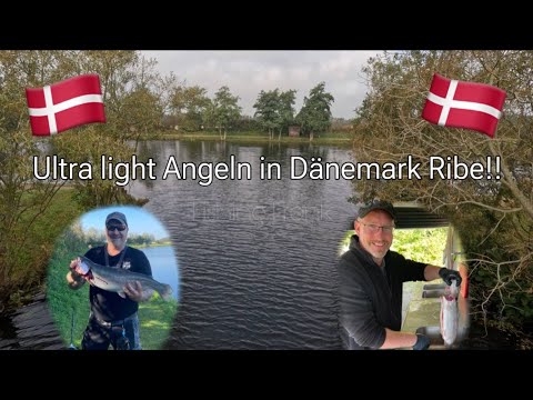 Ultralight Angeln in Dänemark am Storkesoen in Ribe - YouTube