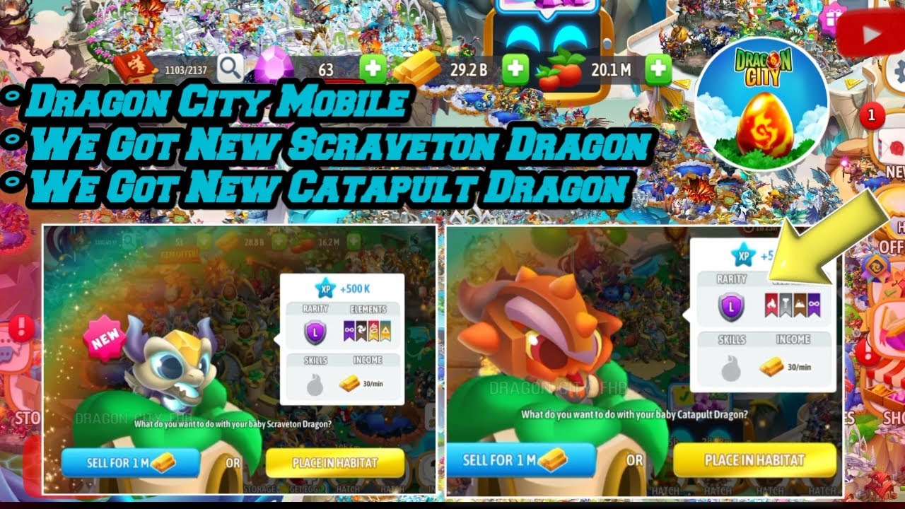 Dragon City Mobile Game Play 😱 | I Got New Dragons #03 - YouTube