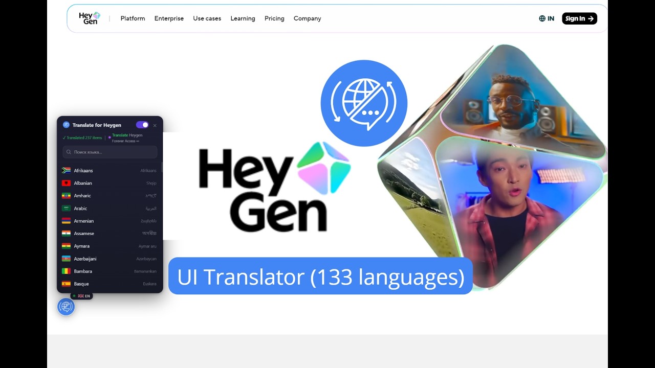 How to Translate HeyGen UI? Instant AI Video Translator (133 Languages ...