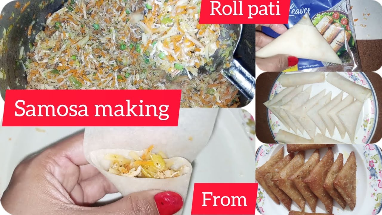 Roll pati k #samosay | quick and easy #recipe - YouTube