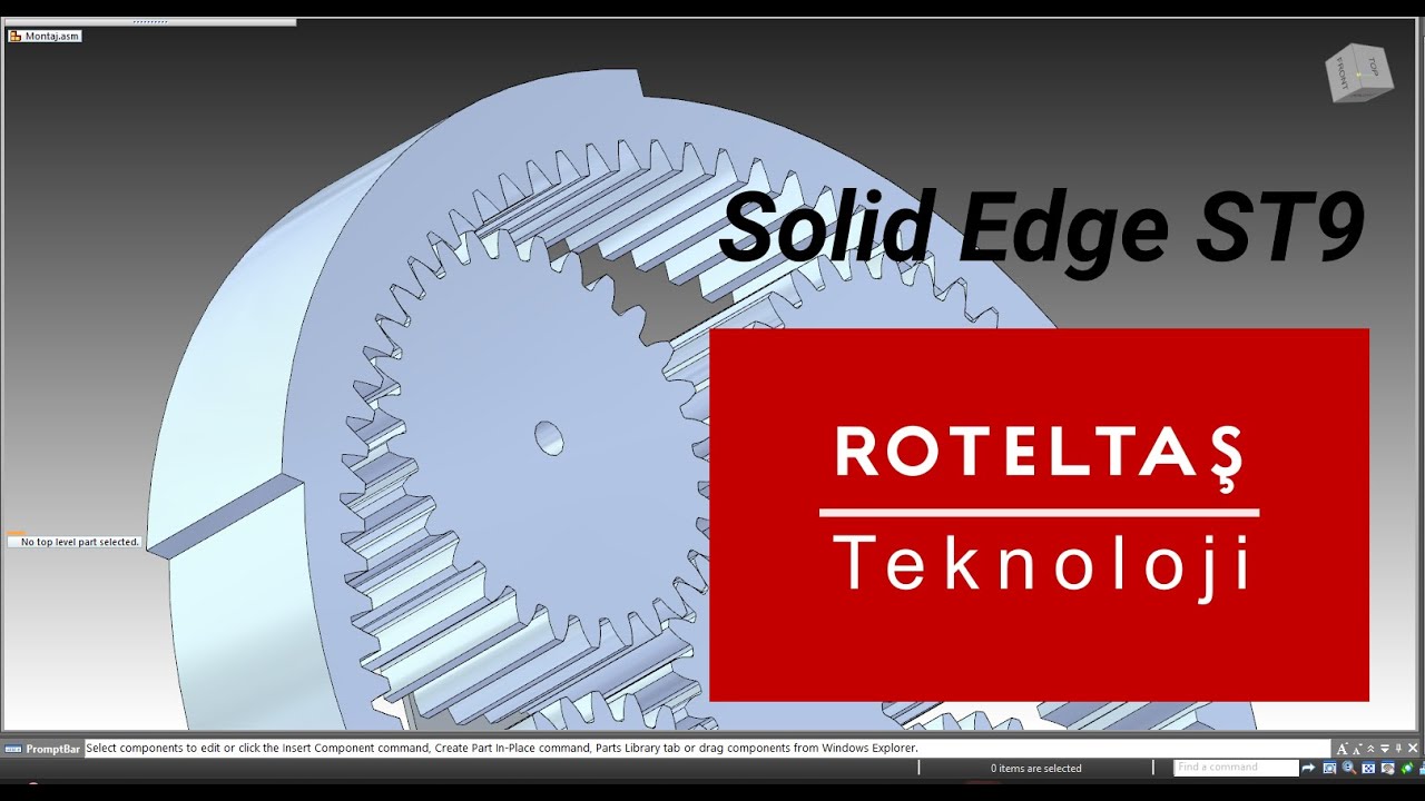 Solid Edge ST9 ile Planet Dişli Hareketi Animasyonu - YouTube
