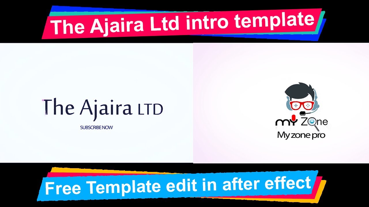 The Ajaira Ltd intro template free after effect logo template - YouTube