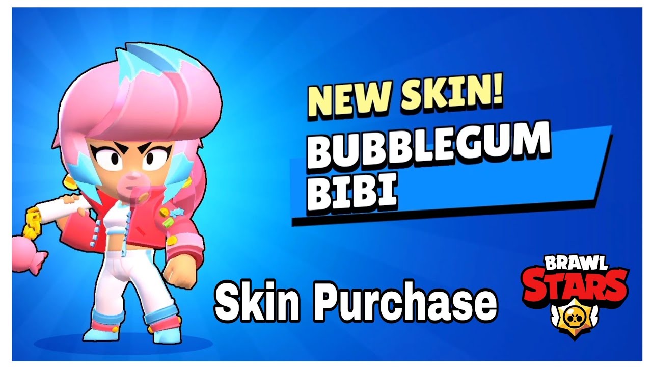 Bubble Gum BIBI Skin Purchase | Brawlstars - YouTube