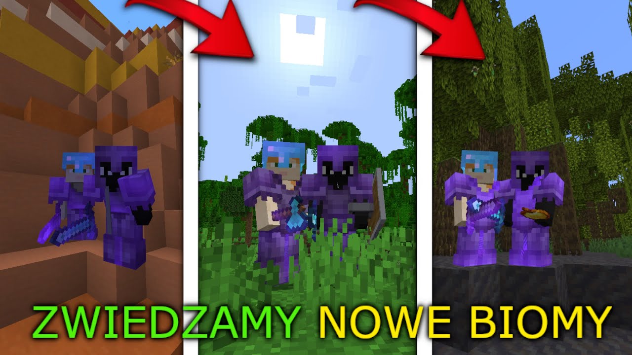 Zwiedzamy NOWE BIOMY w Minecraft!! - YouTube