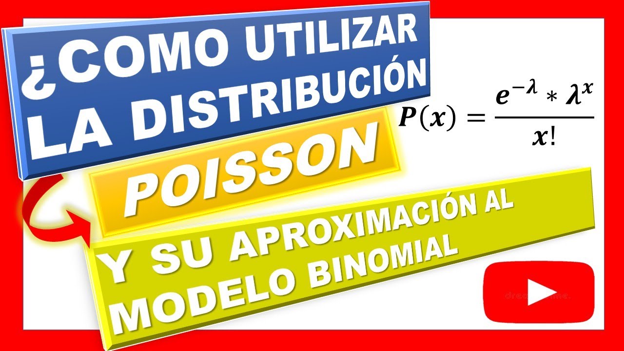 ¿Cómo calcular PROBABILIDADES con DISTRIBUCIÓN POISSON? Aproximación ...