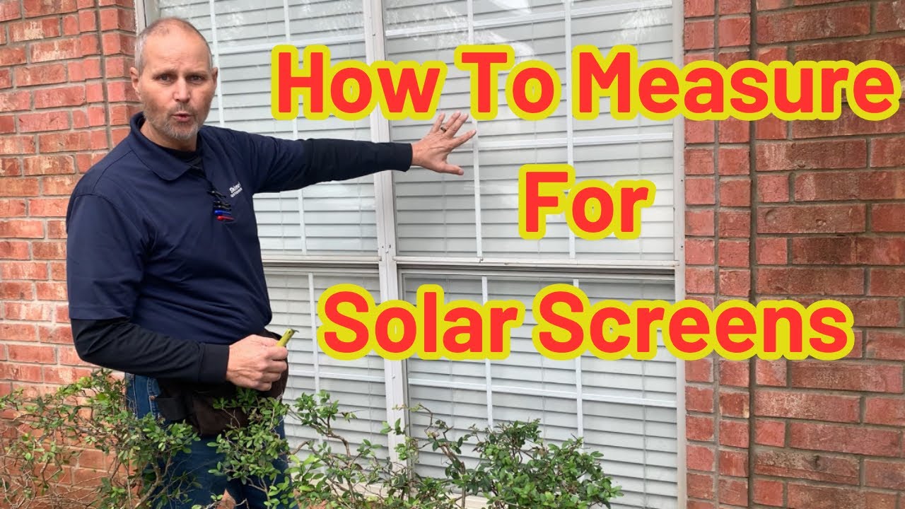 Secrets to a Perfect Fit with Solar Screens #diy #howto - YouTube