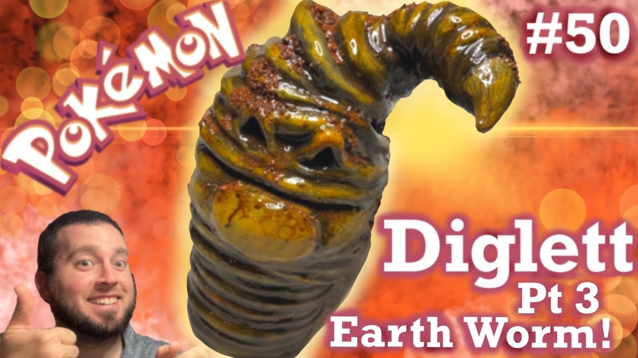 Pokemon Diglett Earth Worm? Part 3 - Painting | 3D Tumbler Diglett ...