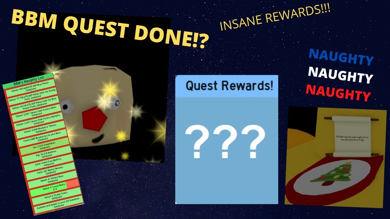 EPIC* Loot///BBM's Quest DONE!!!Insane rewards~Bee Swarm Simulator ...