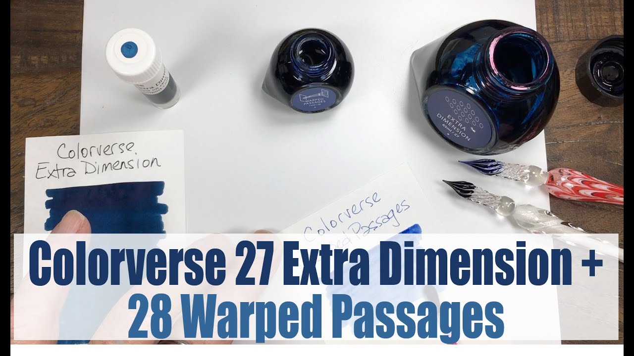 Colorverse 27 Extra Dimension + 28 Warped Passages writing samples ...
