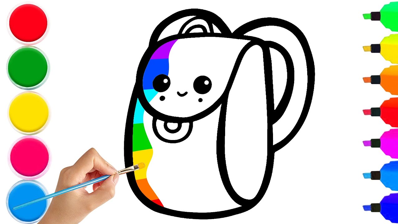 How To Draw A Back To School Backpack | Step by Step - YouTube