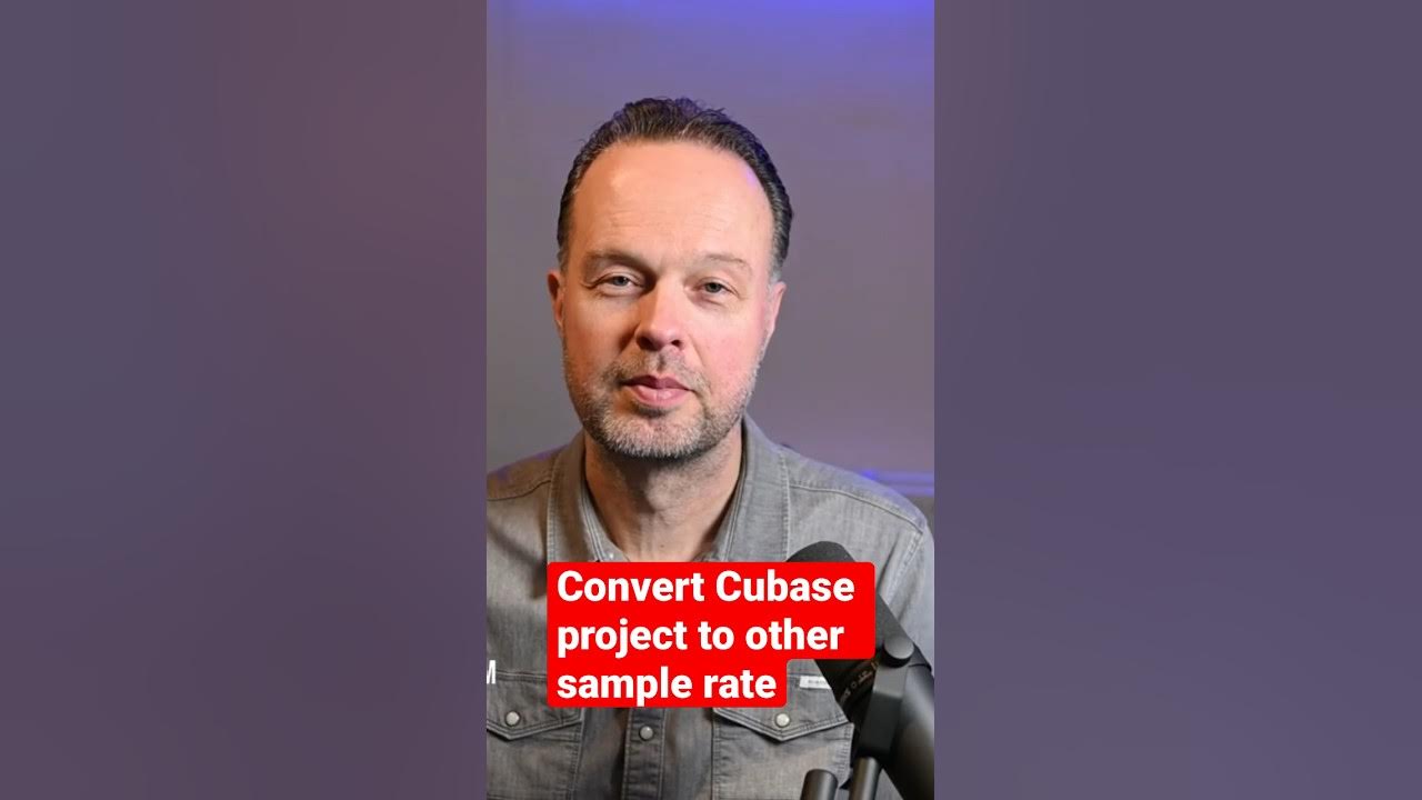 Convert Cubase project to other sample rate! (#shorts) - YouTube