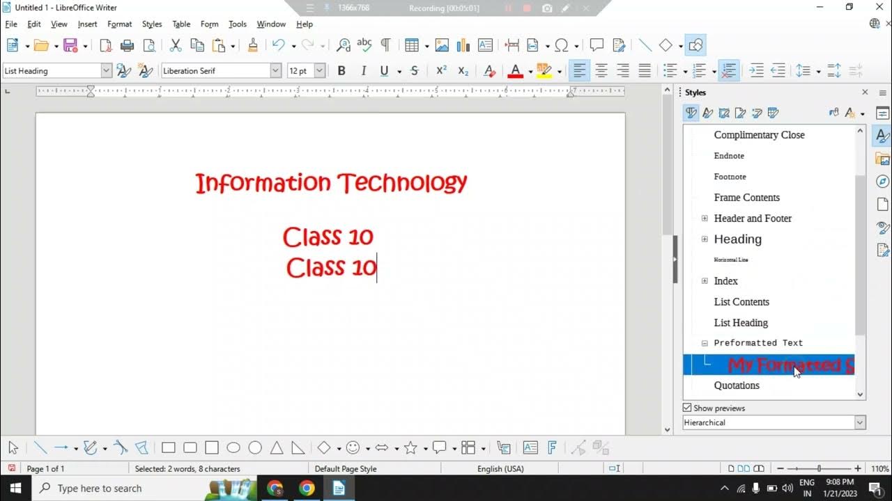 Class 10 | Creating Style Practical |IT402 - YouTube