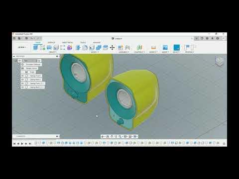 Fusion 360 - Speaker Modeling - Part 3 - YouTube
