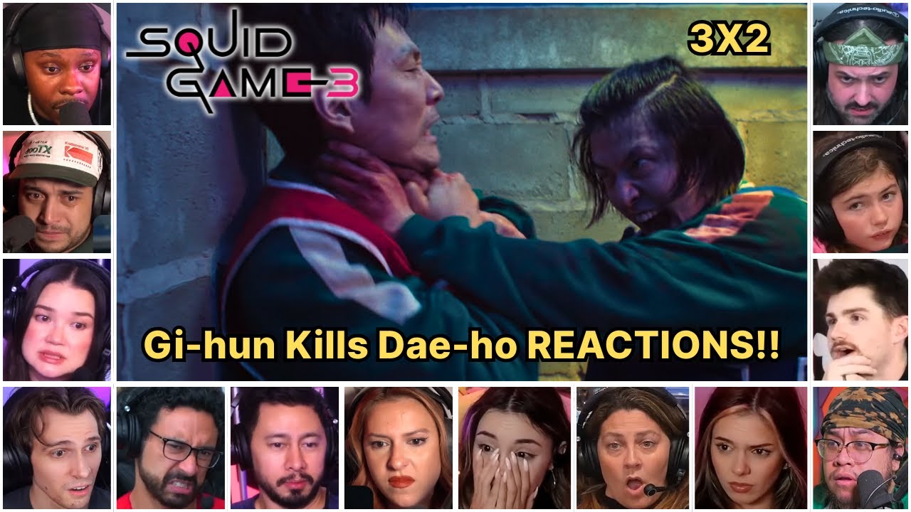 Reactors Reacting To Dae-ho Death | Squid Game Season 3 Episode 2 ...