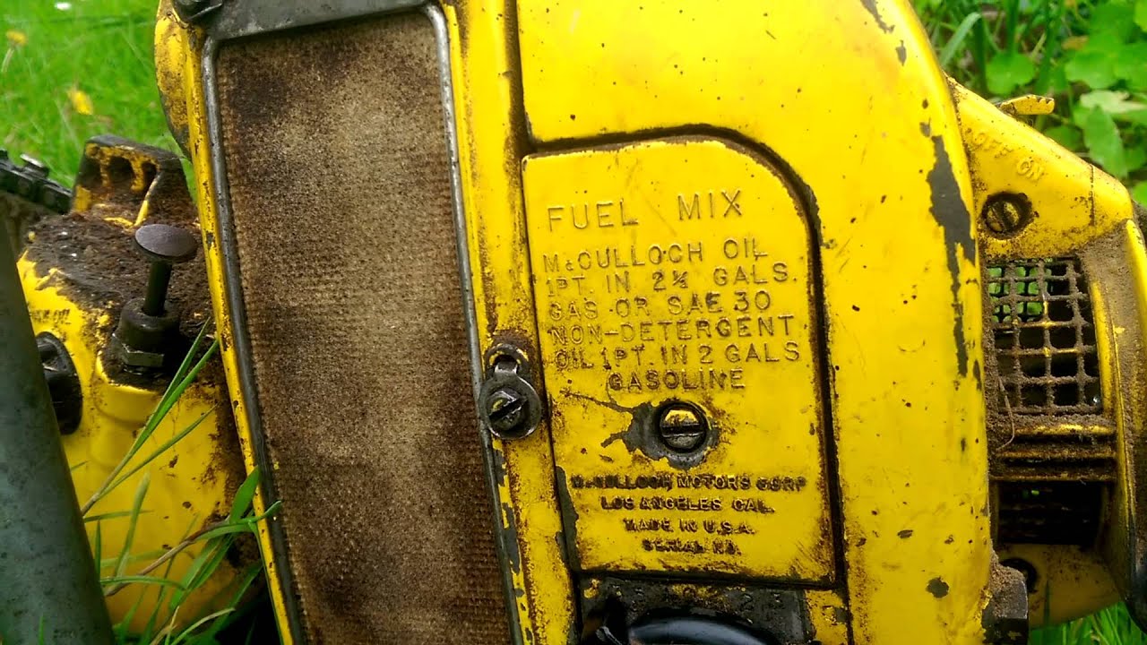 First run of McCullough 35 chainsaw - YouTube