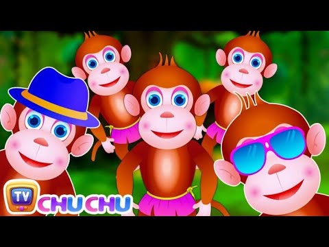 Five Little Monkeys Jumping On The Bed | Children Nursery Rhyme ...