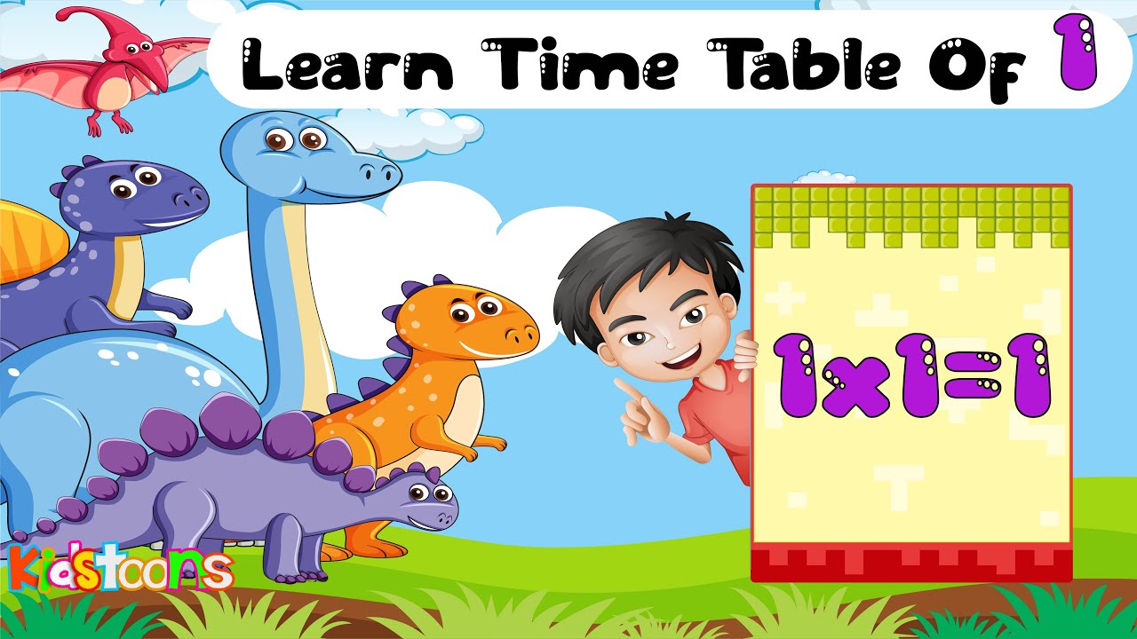 Learn Table of One 1 | Tables Song | Nursery Rhymes | Learning Kids ...