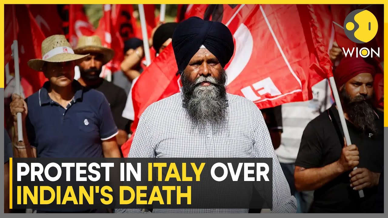 Protests in Italy after death of Indian farm labourer Satnam Singh, PM ...