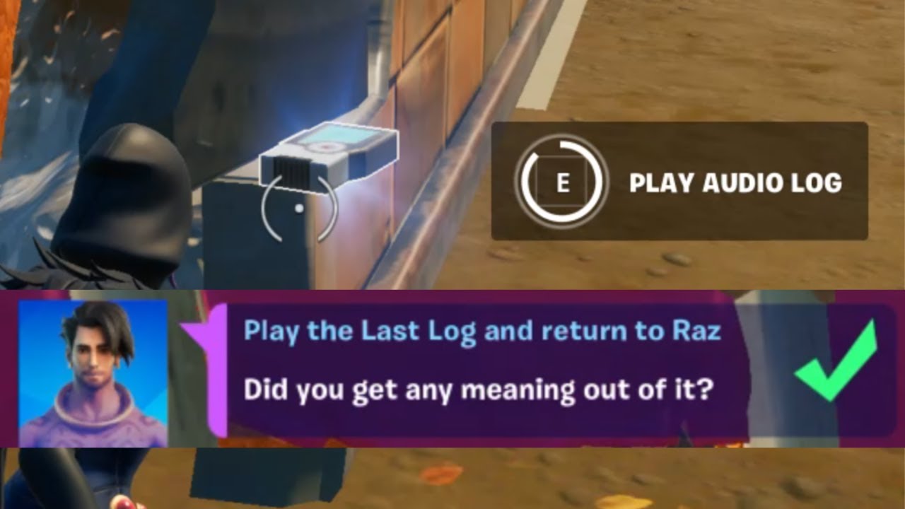 Play the LAST LOG and Return to RAZ! Fortnite The Spire Quest ...