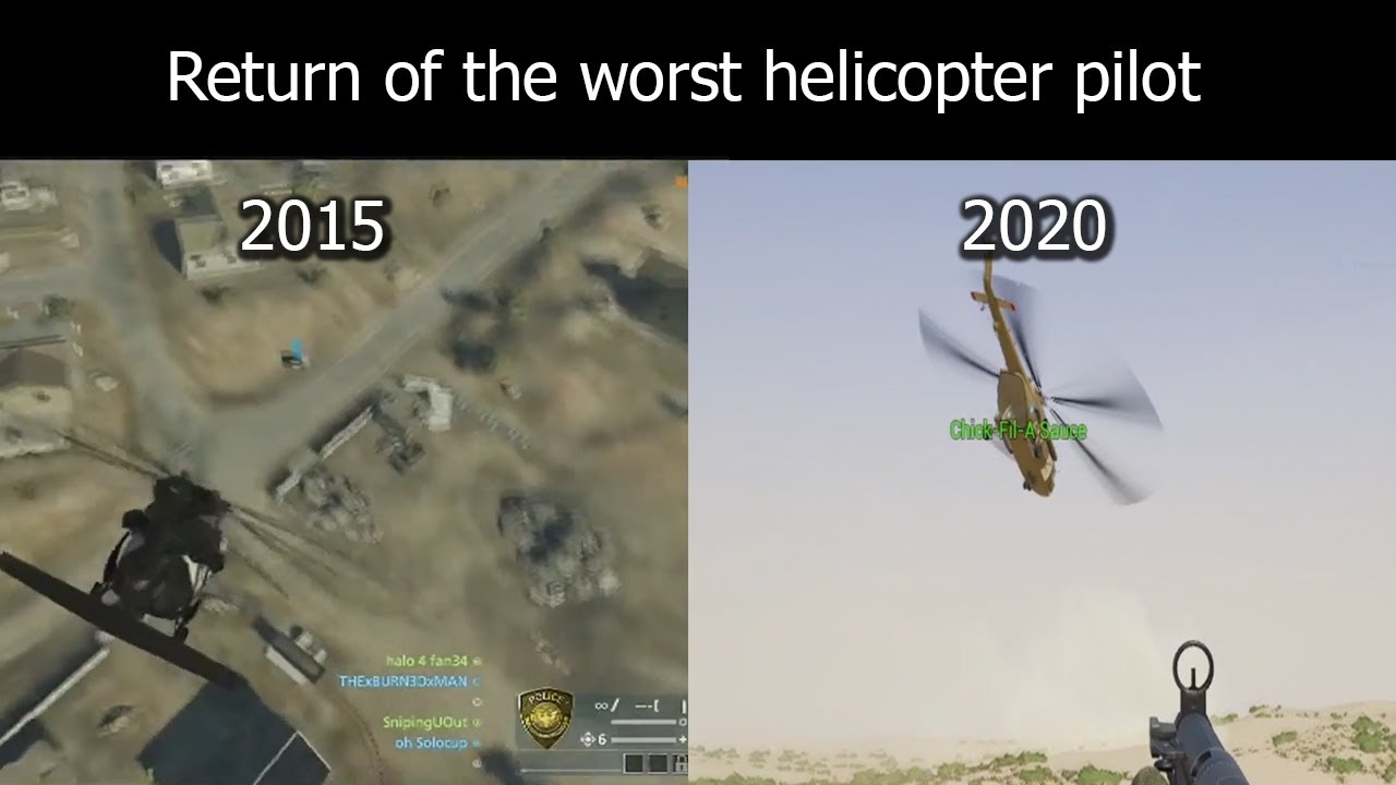 Return of the worst helicopter pilot - YouTube