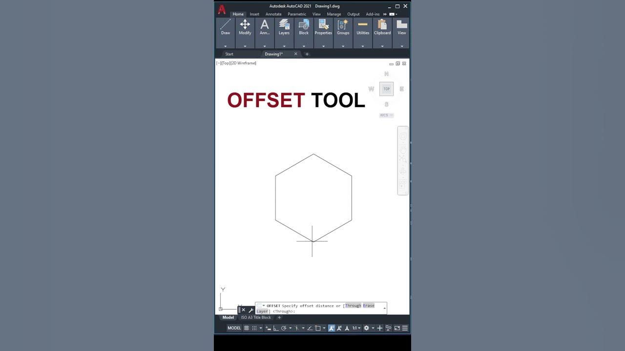 AutoCAD Tutorial 31 How to use Offset tool - YouTube