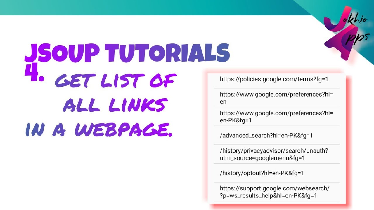 Get List Of All Links From A Webpage Using Jsoup In Sketchware Tutorial By Jokhio Apps Youtube 9560