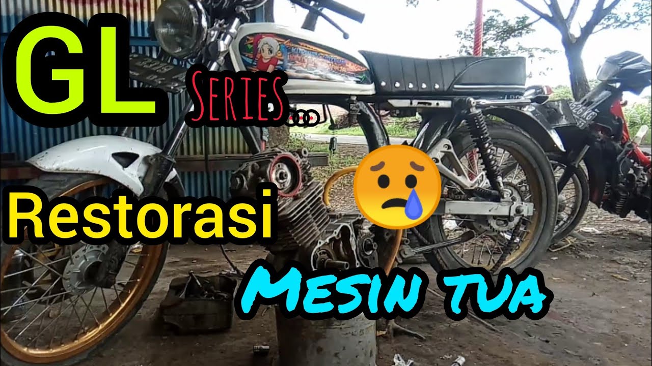 Restorasi mesin Gl pro - YouTube