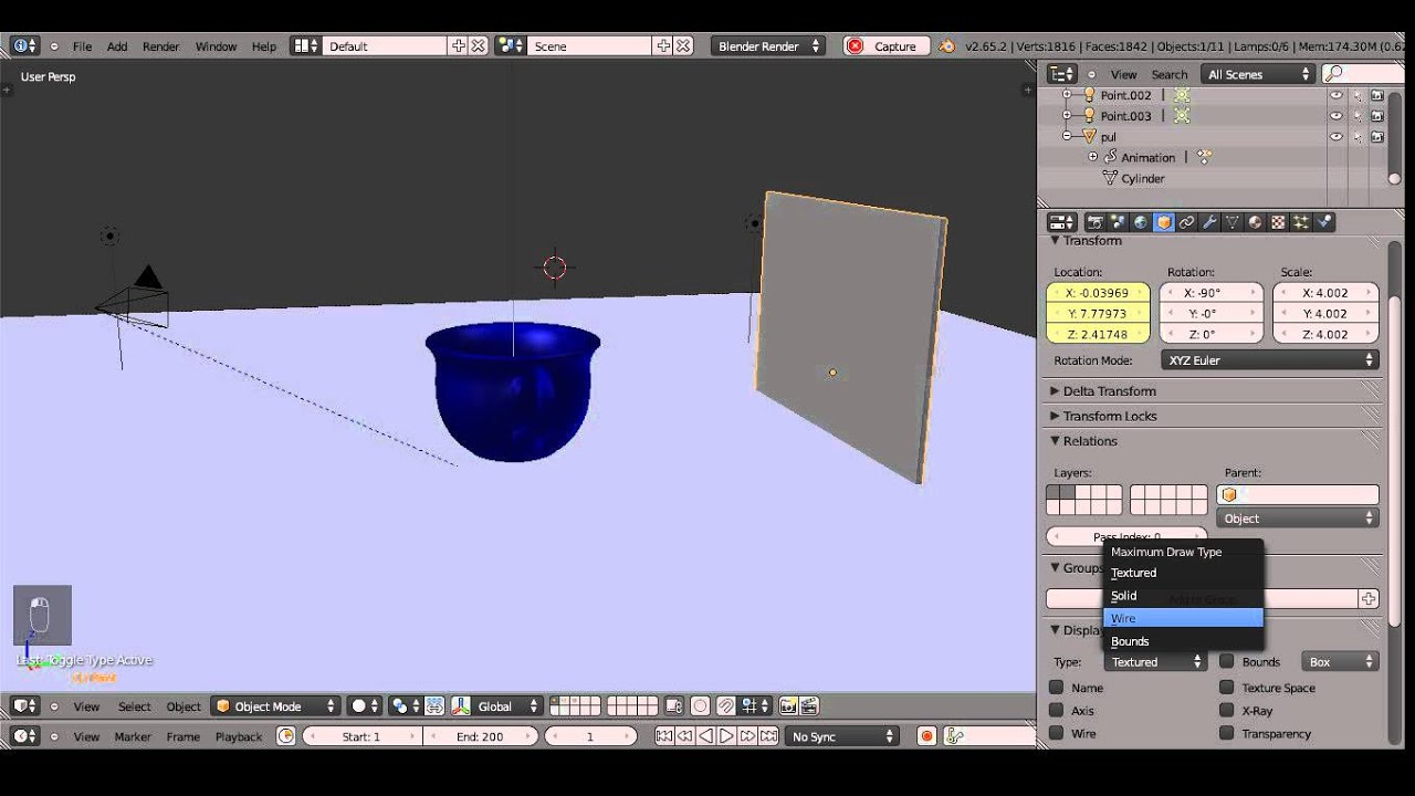 Blender: Dynamic Paint + Mask - YouTube